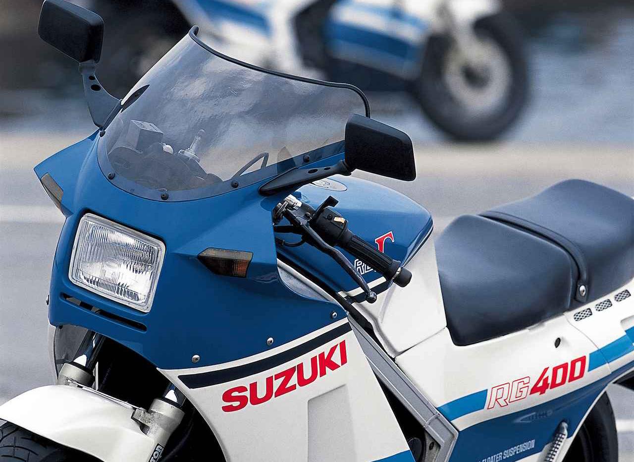 【プレイバック80’s】「Suzuki RG400Γ」GPレーサーを忠実に再現したヨンヒャク・ガンマ（1985年） - webオートバイ