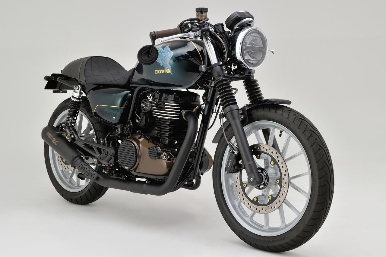 ホンダ「GB350」をカフェレーサー・スタイルにカスタム！ モーターサイクルショー2022でデイトナが展示予定の車両をチェック - webオートバイ