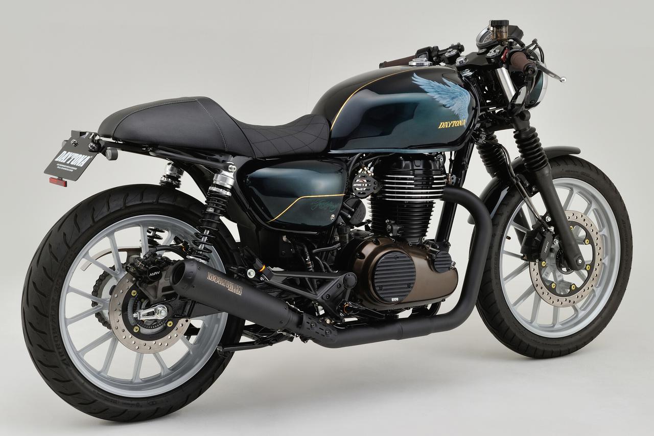 ホンダ「GB350」をカフェレーサー・スタイルにカスタム！ モーターサイクルショー2022でデイトナが展示予定の車両をチェック - webオートバイ