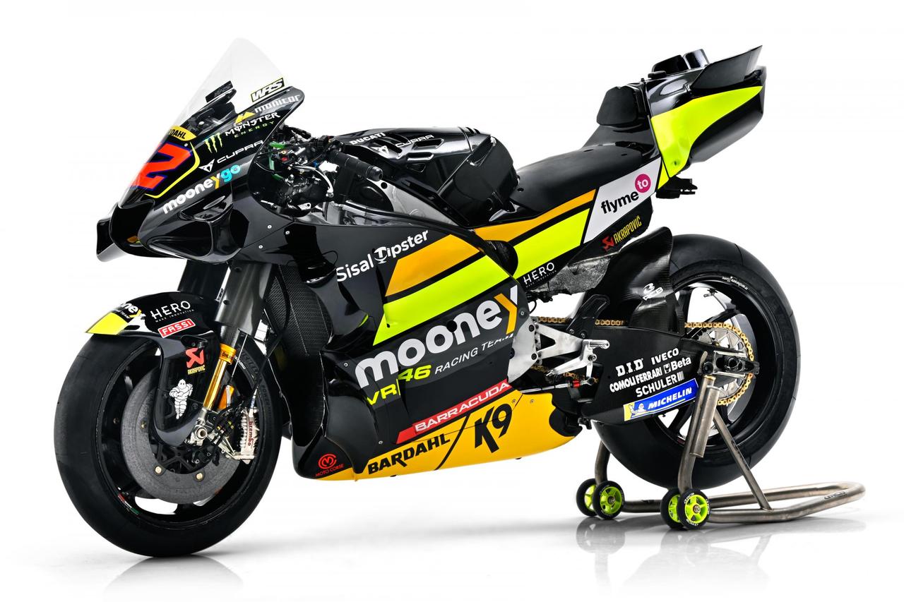 ロッシの弟子2人が参戦！ Mooney VR46 Racing TeamがMotoGP2023年シーズンを戦うマシンのカラーリングを発表 ...