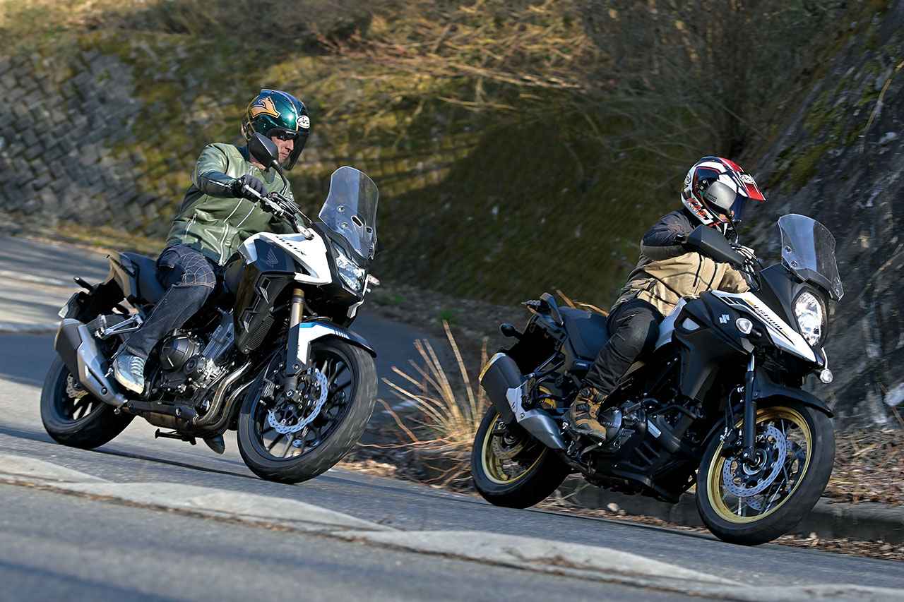 【比較インプレ】ホンダ「400X」VS スズキ「Vストローム650XT」｜ツーリング性能・オフロード走破性・装備類まで徹底チェック (1/5 ...