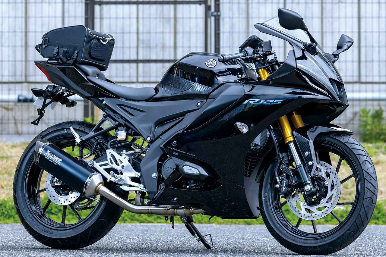 ヤマハ「YZF-R125」はスポーツ走行を楽しむだけのマシンじゃない！ ヤマハが展示したアクセサリーパーツ装着車をチェック - webオートバイ
