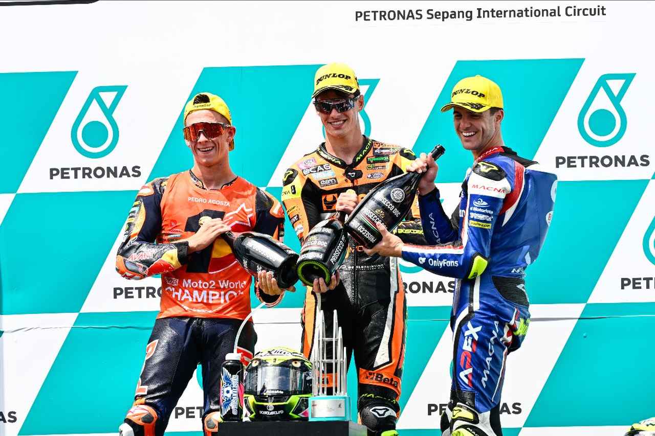 【2023 Moto2 第18戦マレーシアGP】アコスタが史上最年少でMoto2チャンピオンに！アルデゲルが優勝、小椋は4位入賞 - webオートバイ
