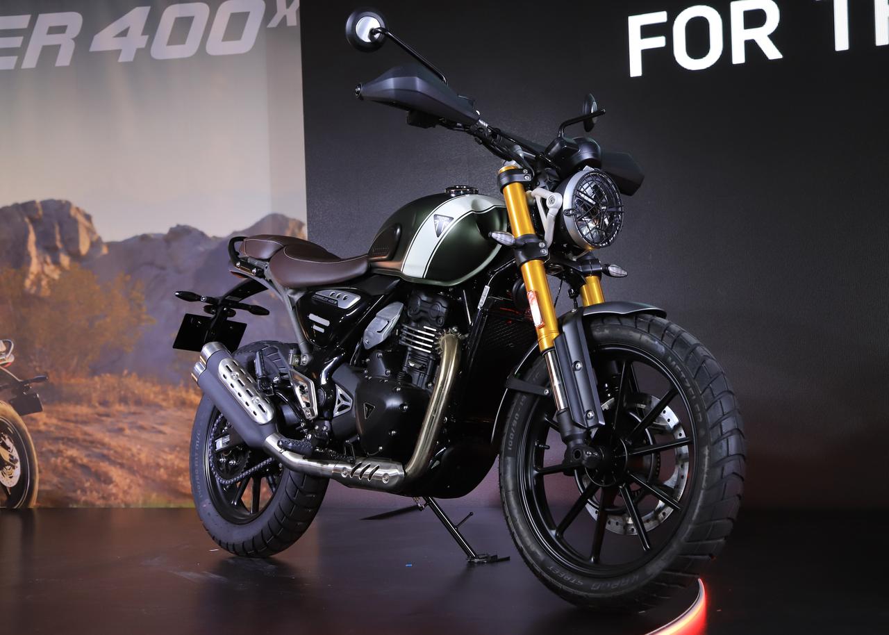 トライアンフが400ccの新型車「スピード400」「スクランブラー400X」を発売！ デビューフェアを2024年2月16日まで開催中 - webオートバイ