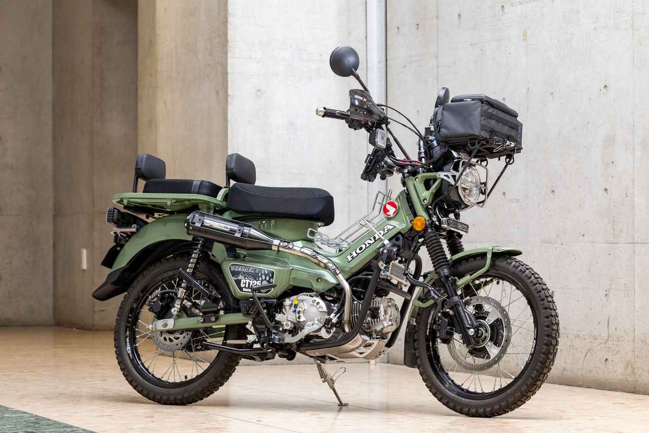 ホンダ「CT125・ハンターカブ」（JA65）をパワーアップさせるSP武川製パーツ「スーパーヘッド4V+R」とは!? - webオートバイ