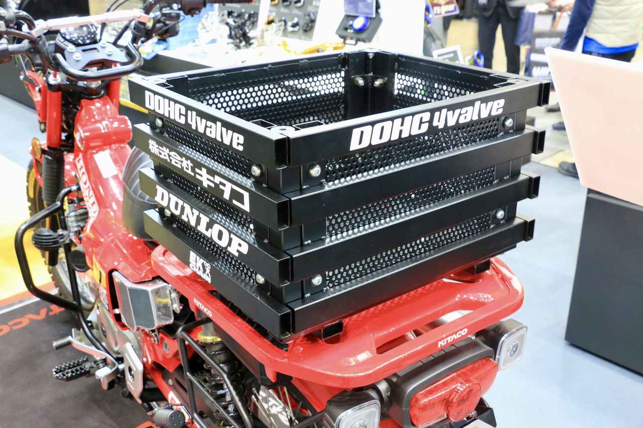 ホンダ「CT125・ハンターカブ（JA55）」用のDOHCヘッドが登場!? キタコが東京MCS2024で公開したカスタムCT125を紹介 - webオートバイ