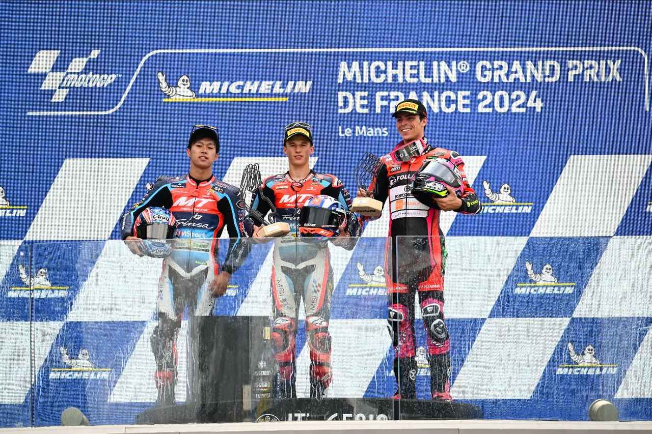 【2024 Moto2 第5戦フランスGP】セルヒオ・ガルシアが今季2勝目！ 僚友小椋藍も続きMT Helmets - MSIがワンツーフィニッシュ - webオートバイ
