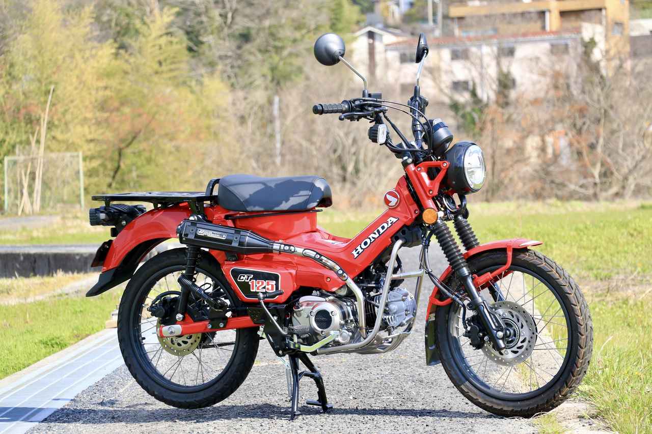 CT125・ハンターカブにピッタリなショートサイレンサーがポイントのマフラーがSP武川から登場!! - webオートバイ