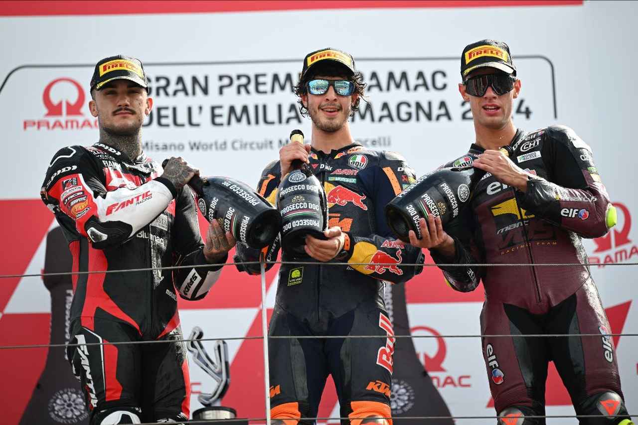 【2024 Moto2 第14戦エミリア・ロマーニャGP】C.ヴィエッティが劇的優勝で今季2勝目！ 小椋藍は貴重な4位獲得 - webオートバイ