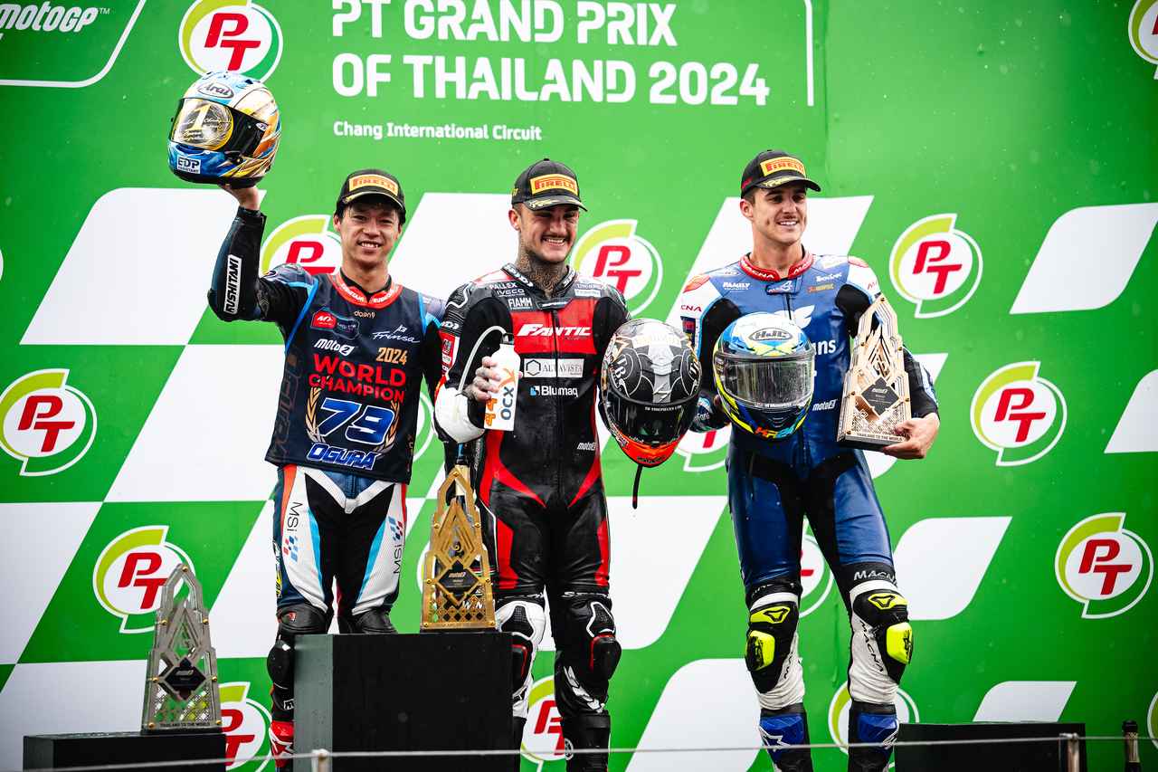 【2024 Moto2 第18戦タイGP】15年ぶりの日本人世界チャンピオン誕生!! 小椋藍がMoto2クラスでチャンピオン獲得 - webオートバイ