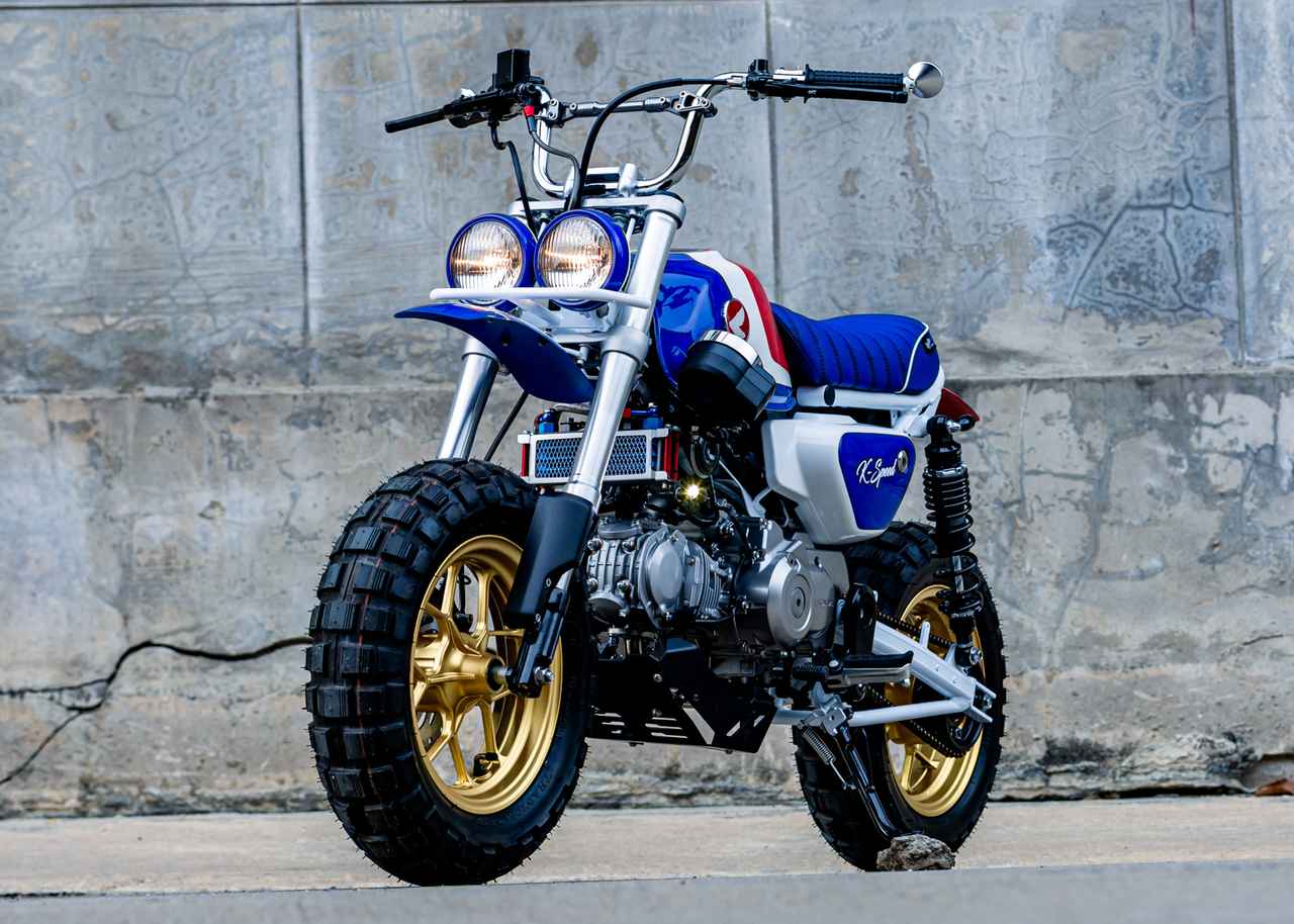 その名もモンキーバハ125！ タイを代表するカスタムパーツメーカー・K-SPEEDが作り上げたモンキー125ベースのBAJAスタイル - webオートバイ