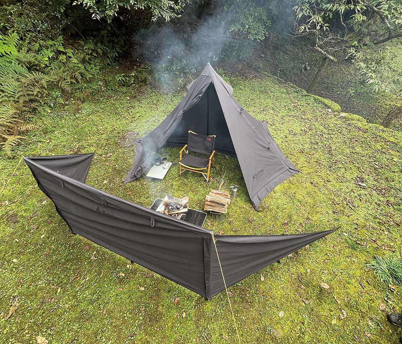 SOTO初のテントが発売予定！ギミック満載でバーナー使用OK！ Hinotoにはオプションも！ SOTO2023展示会・新製品速報 (1/2) - SOTOBIRA