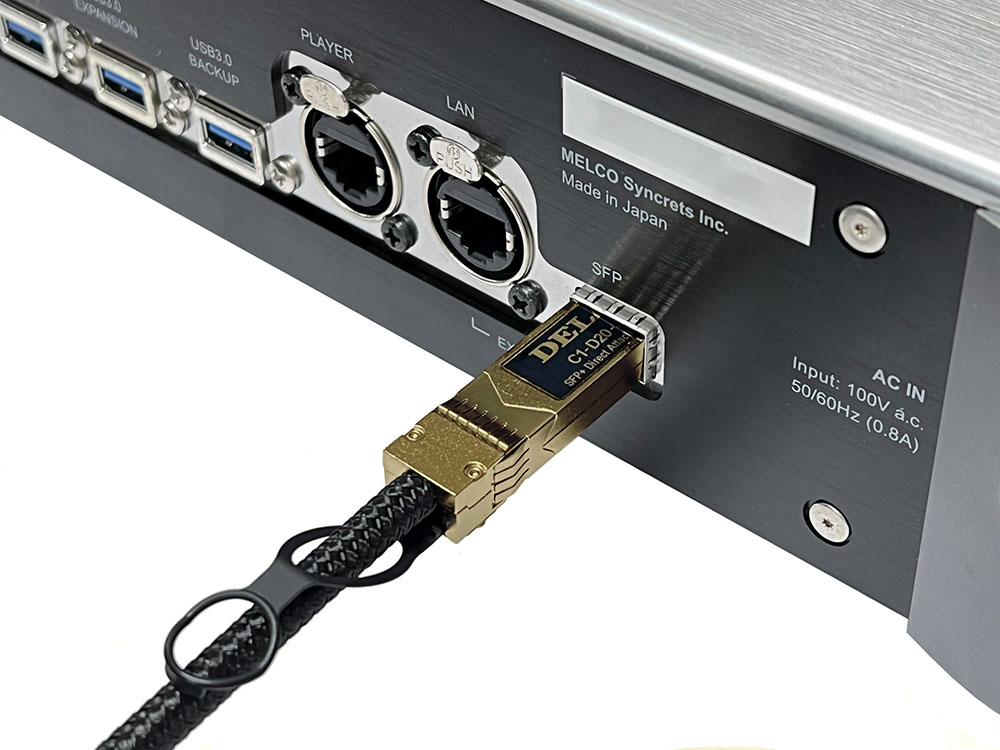 メルコシンクレッツが、世界初のオーディオ専用SFP LANケーブル「C1-D20-J」を11月下旬に発売する。ハイエンドネットワークオーディオ ...