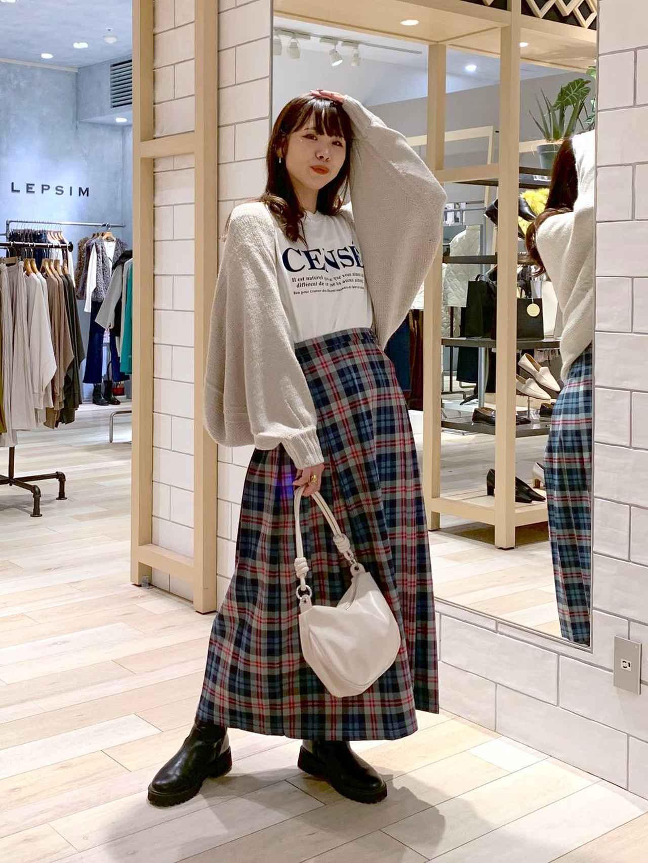 一枚で即秋っぽい♡【LEPSIM】スタッフもリアル購入！「最旬チェックスカート」 - 【ftn】