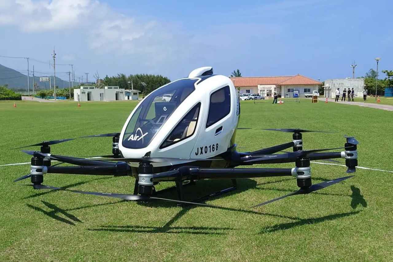 日本初の海上2地点飛行に成功したAirXの「空飛ぶクルマ」がジャパンモビリティショーに出展 (1/2) - スマートモビリティJP