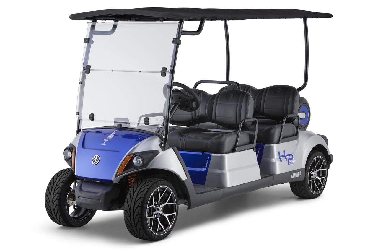 ゴルフカートに水素エンジン搭載、ヤマハが北米のゴルフショーでコンセプトカー「DRIVE H2」を発表 - スマートモビリティJP