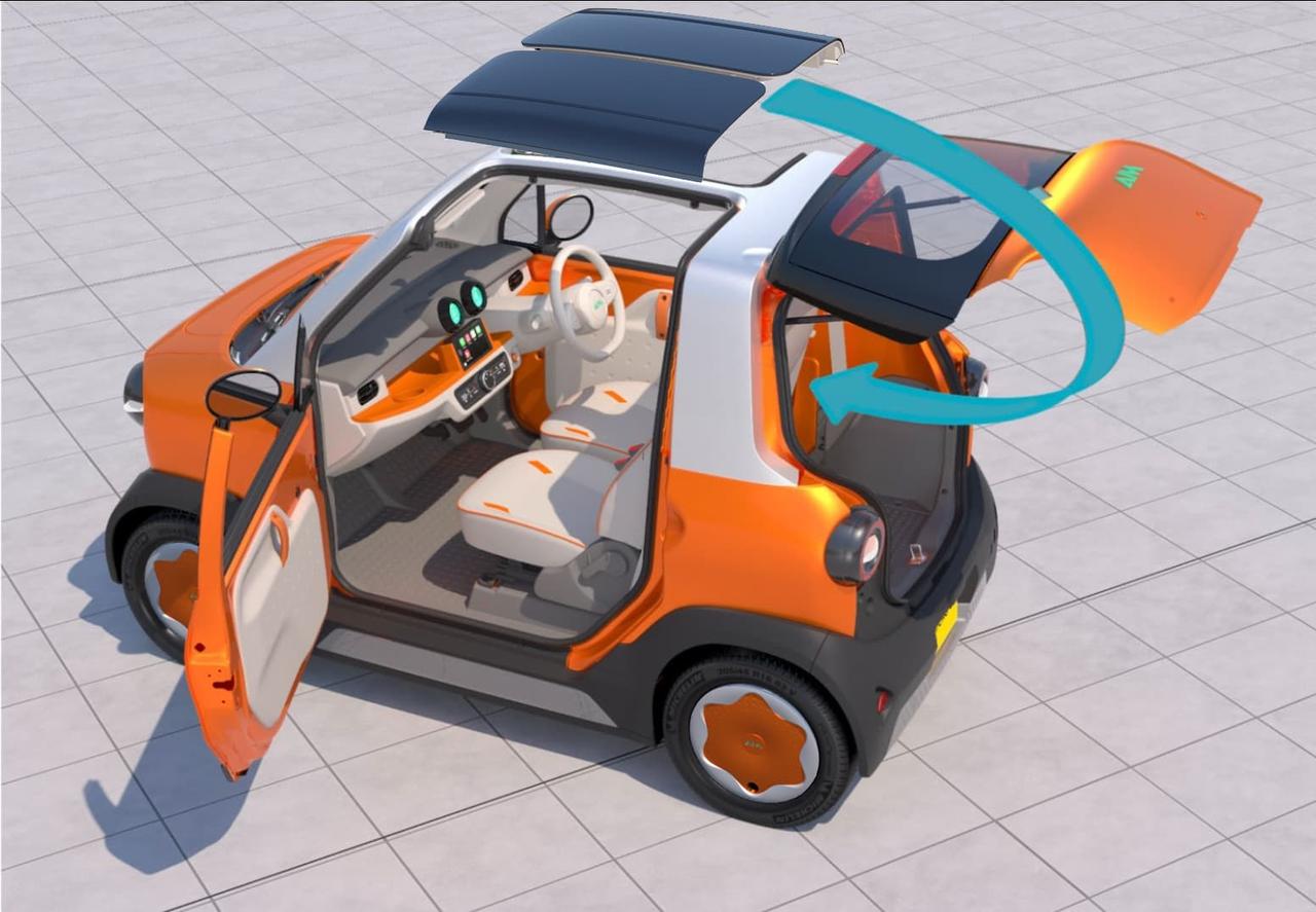 走行可能距離120kmの2人乗り超小型モビリティ「AIM EVM」、2025年8月から沖縄県限定で販売開始 (2/2) - スマートモビリティJP